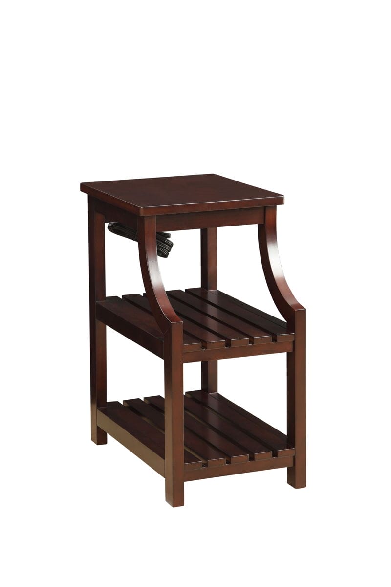 Wasaki Accent Table With Usb Espresso For Sale At Exclusive Furniture